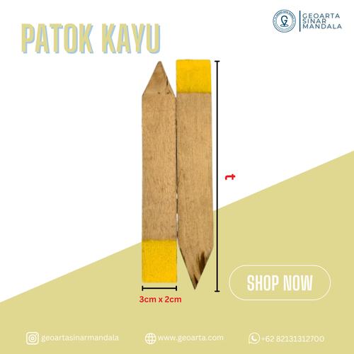 Jual PATOK KAYU / PATOK SURVEY - 50cm - Kab. Bantul - PT. Geoarta Sinar ...