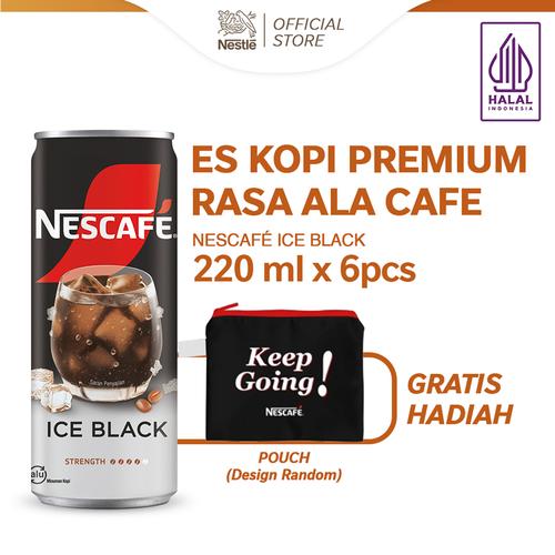 Promo NESCAFE Kopi Minuman Kaleng Rasa Ice Black 220ml x 6pcs Free ...
