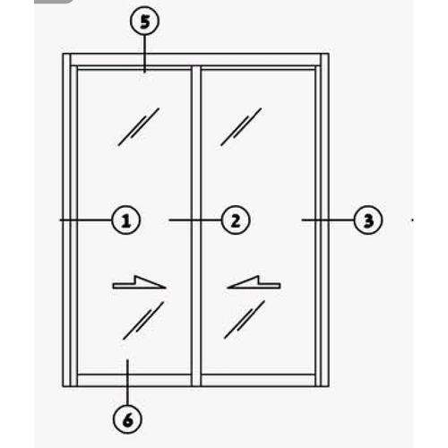 Jual Jendela Alumunium Sliding 3" Powder Coating - Hitam, Forta Polos ...