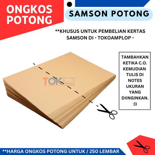Jual Ongkos potong per 250 lembar kertas samson (Custom ukuran ...