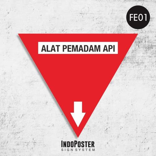 Jual Stiker Petunjuk APAR Alat Pemadam Api Ringan Segitiga Merah ...