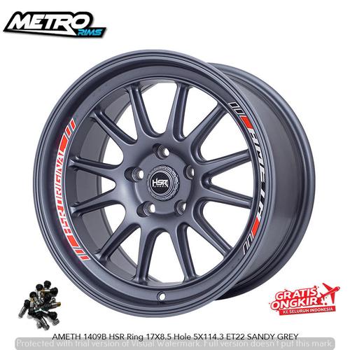 Jual VELG RACING HSR AMETH RING 17 UNTUK MOBIL INOVA TERIOS RUSH CRV ...