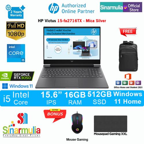 Promo HP Victus Gaming 15-fa2716TX i5-13420H RTX3050 512GB SSD 16GB IPS ...