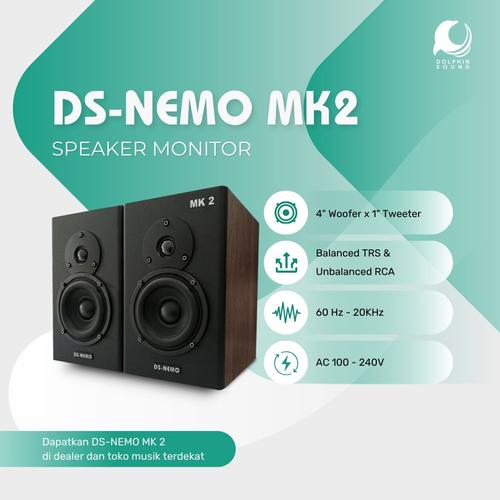Promo Dolphin Sound DS-NEMO / DS NEMO / DSNEMO Bookshelf Monitor ...