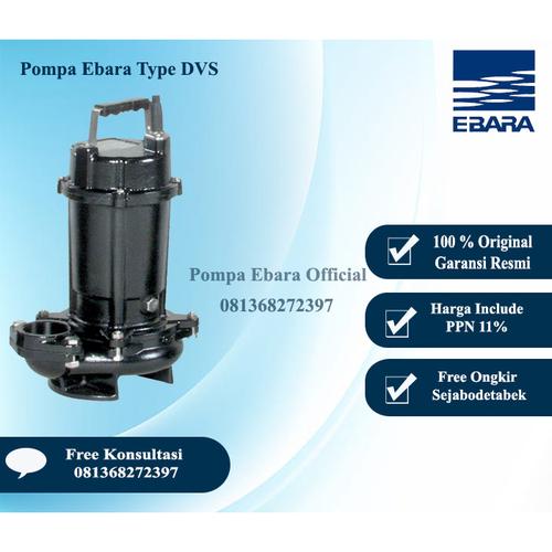 Jual Pompa EBARA 50 DVS 5.75 submersible semi vortex sewage pump - Jakarta Pusat - Pompa Ebara ...