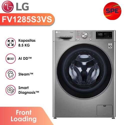 Jual Mesin Cuci Front Loading LG 8.5 Kg FV1285S3VS With Steam Garansi ...
