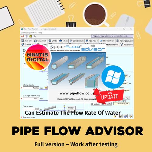 Jual PipeFlow Advisor 2025 Full Software Kalkulasi Aliran Air Pipa, Tangki & Gravitasi - Jakarta ...