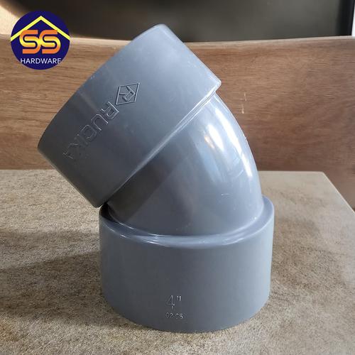 Jual KENIE 45° 4 inch D RUCIKA PVC Elbow Keni 45 Derajat Keni Knee 45 ...