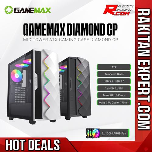 Promo Casing GameMax Diamond CP Mid-Tower ATX Gaming PC Case - Hitam ...