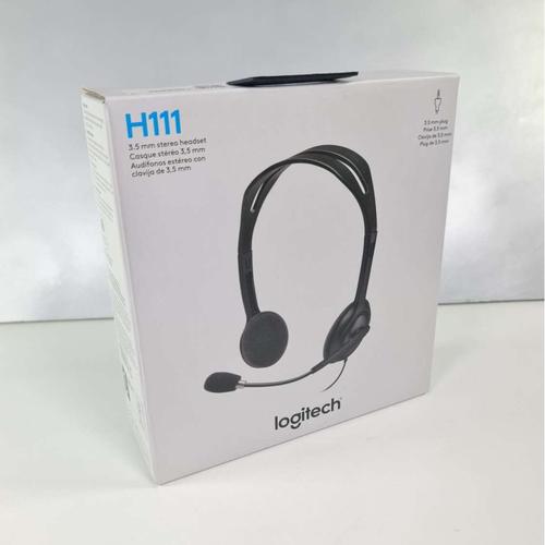 Jual Logitech Headset Stereo H111 with mic H 111 Logitec headphone ...