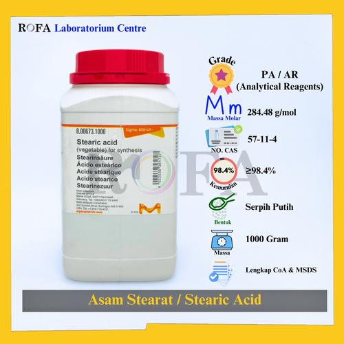 Jual Asam Stearat / Stearic Acid / Asam Oktadekanoat / C18H36O2 Pro ...