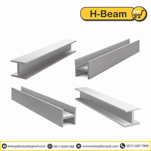 Jual H-Beam - Besi Kanal H - Besi Baja H-Beam 12 Meter Merk GG - 100 ...