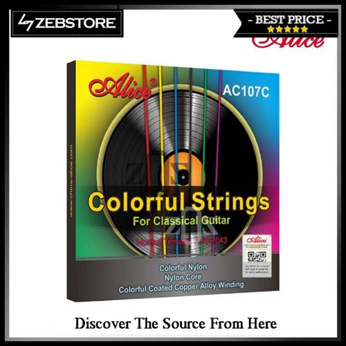 Jual Senar String Gitar Classic Klasik Alice AC107C Nylon Warna ...