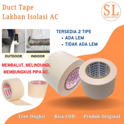 Jual Isolasi AC Duct Tape Lakban Pipa AC Lem dan Non Lem Premium ...
