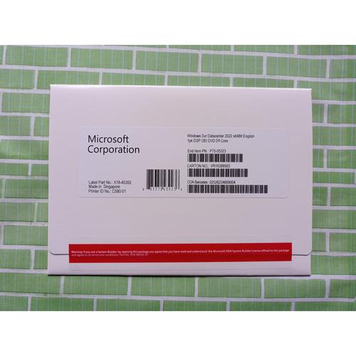 Jual window server 2022 Datacenter - Standard 24 core full package ...