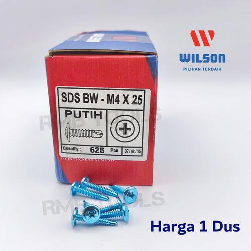 Jual x1Dus Sekrup Roofing Truss Head SDS 8x25 2.5cm WILSON Baja Ringan ...