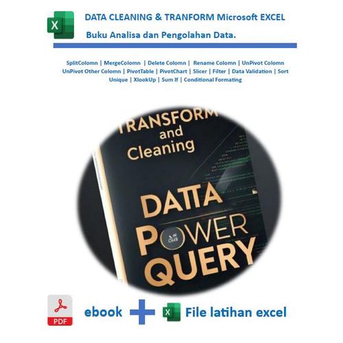 Jual E-book, DATA CLEANING & TRANFORM Microsoft EXCEL, Buku Analisa dan Pengolahan Data. - Kota ...