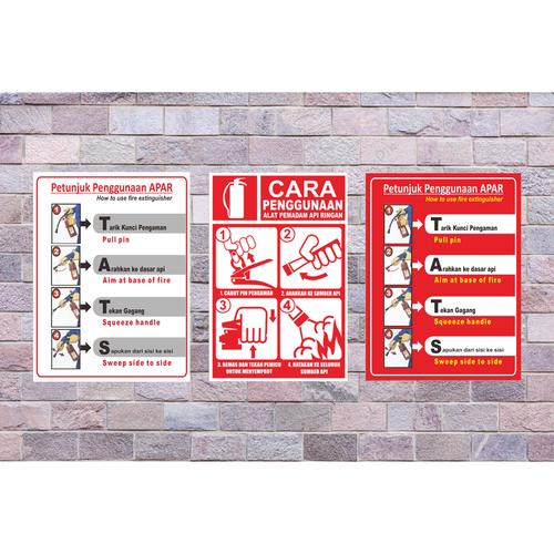 Jual Sign Akrilik Rambu Cara Penggunaan Apar 20x15 cm - Model A, Stiker ...