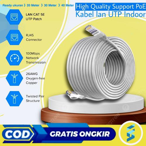 Promo Kabel LAN Indoor CAT5E SPECTRA UTP Support POE High Qualïty ...
