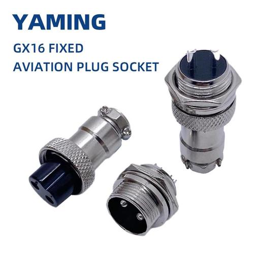 Jual Male-Female Connector Gx16 Metal Aviation Socket Coupler 2/3/4/5/6 ...