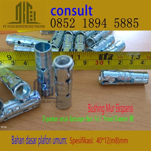 Jual Tam Anchor M8 / Tam Angkur M8 untuk Plafon / Expansi Drat Plafon ...