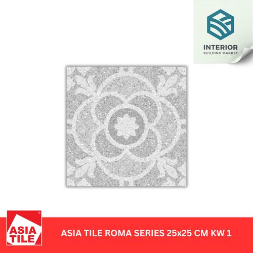 Jual Keramik Lantai Asia Tile Roma Series 25x25 cm Kw 1 - Grey - Kab ...