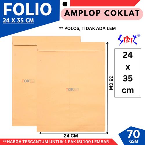 Jual Amplop Coklat FOLIO F4 24x35 isi 100 lbr - Folio NewBHG - Jakarta ...