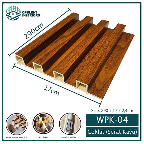 Jual Wood WPC Wall panel 2.9Meter*16Cm Dekorasi Dinding Anti Rayap Dan ...