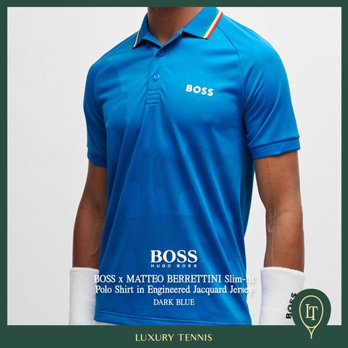 Jual (Luxury Tennis) BOSS x MATTEO BERRETTINI slim-fit polo Tennis ...