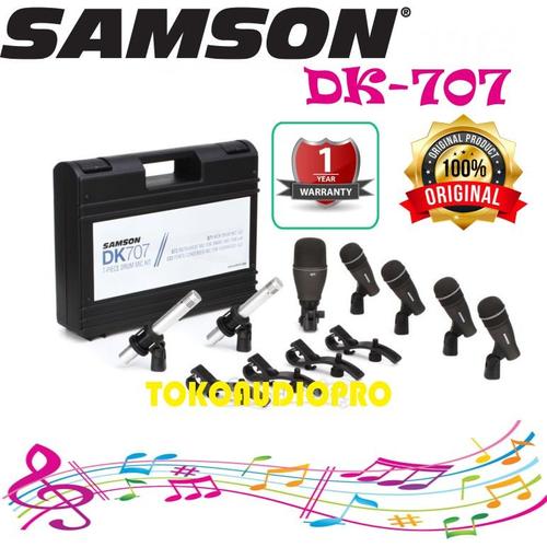 Jual Samson DK707 7-Piece Drum Microphone Kit Original Samson DK-707 Mic Drum - Jakarta Pusat ...