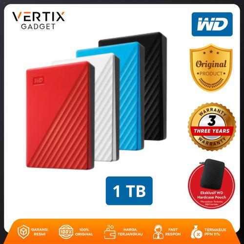 Promo Hardisk Eksternal WD My Passport 1TB Original - Garansi Resmi 3 ...