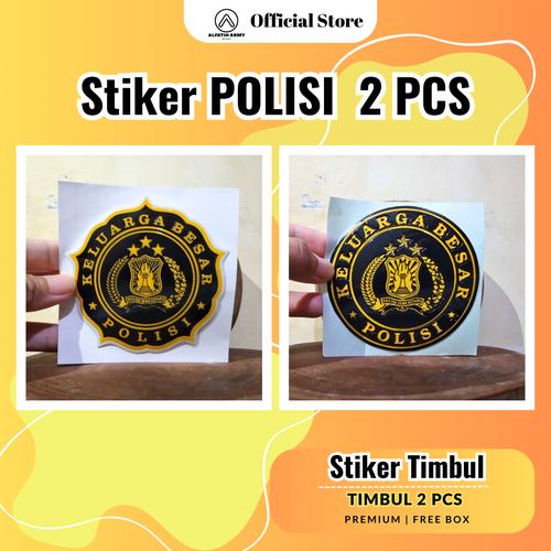 Jual 2PCS Stiker Timbul Polisi Bunga Bulat AlFatih Army 6x7 cm kaca ...