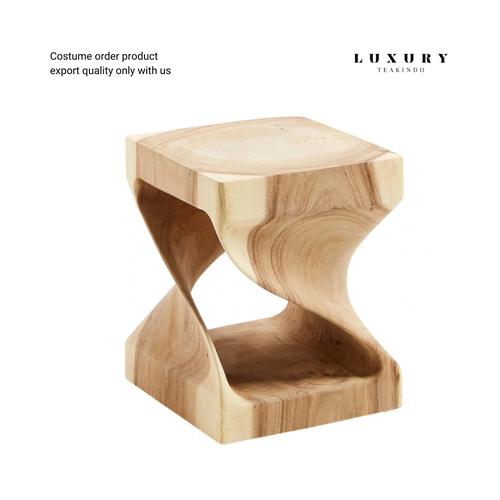 Jual Unique aesthetic multi function stool made of solid wood - Kab ...