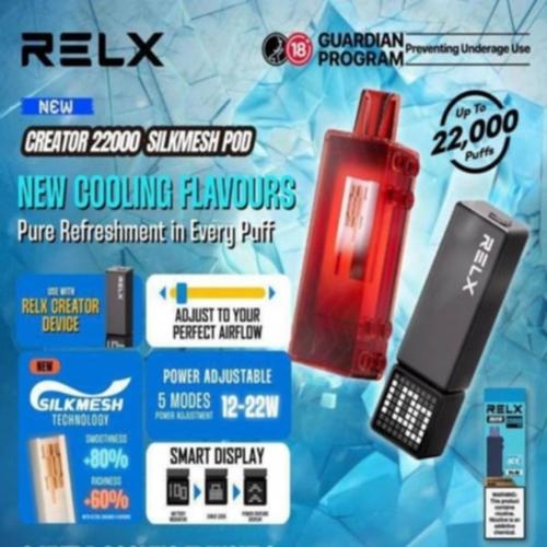Jual RELX NEW Creator Refillable Disposable 22000 Puffs - VOLTBAR ALL ...