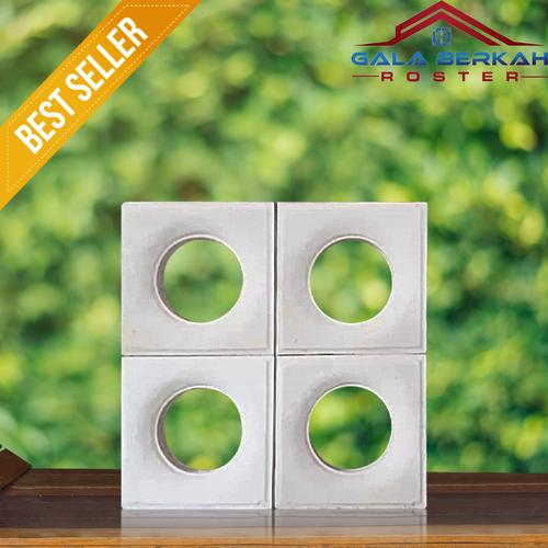 Jual Roster Beton Minimalis Motif Bulat Donut / Loster Beton Dua Sisi ...