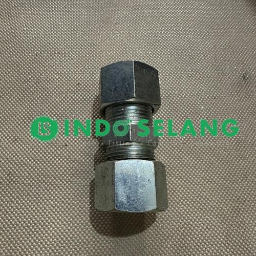 Jual UNION STRAIGHT 8S 8MM FITTING HYDRAULIC CONNECTOR PIPE PIPA TUBING ...