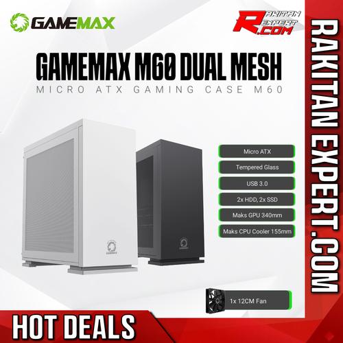 Promo Casing GameMax M60 Dual Mesh Micro ATX Gaming Case - Hitam ...