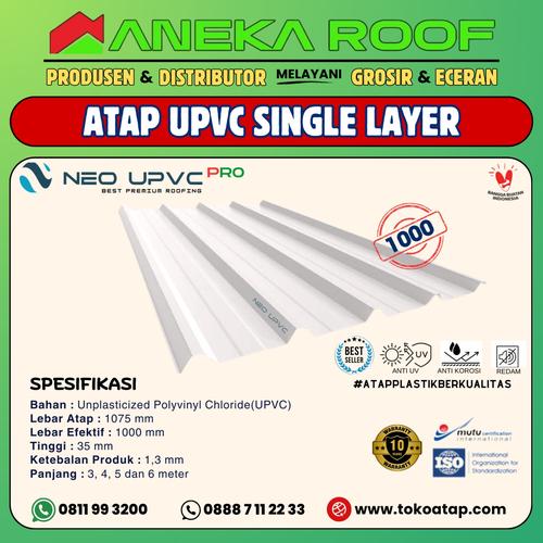 Jual ATAP UPVC NEO SL PRO 1000 | LEBAR 1 METER | TEBAL 1.3 MM - Kota Bekasi - AnekaRoof | Tokopedia