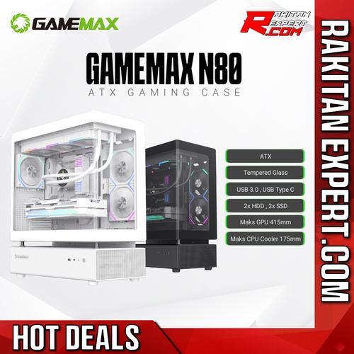 Jual Casing GameMax N80 Mid Tower ATX Gaming PC Case - Hitam - Jakarta ...