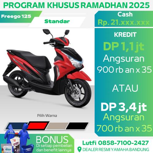Jual Yamaha Freego 125 Red Terbaru / Motor Matic Baru Yamaha Freego 125 Merah 2025 / Freego ...