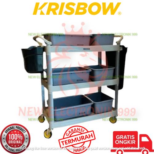 Jual KRISBOW THREE STEP TROLLEY LARGE GREY SET 10611281 - Jakarta Barat ...