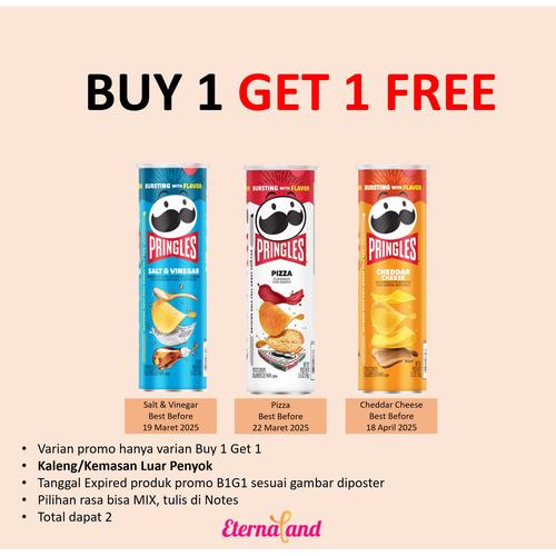 Jual Pringles Potato Chips Snacks Impor USA - Snack Kentang Aneka Rasa ...