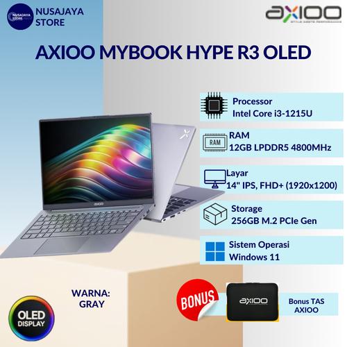Jual Axioo Hype R3 OLED i3 RAM 24GB 256GB SSD 14" FHD OLED WIN11 - DOS ...