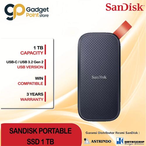 Promo SanDisk Extreme Portable SSD 1TB up to 520Mbps USB 3.2 (E30) Cicil 0% 3x - Jakarta Pusat ...
