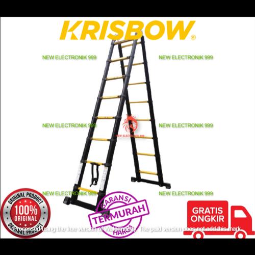 Jual KRISBOW LADDER TELESCOPIC DOUBLE 5.0M AL PRTD50 10594233 - Jakarta ...