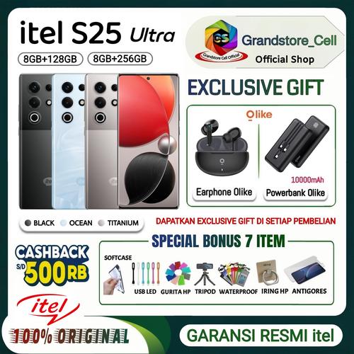 Jual ITEL S25 Ultra NFC RAM 8/512GB - 8/256GB - 8/128GB (CURVE SCREEN ...