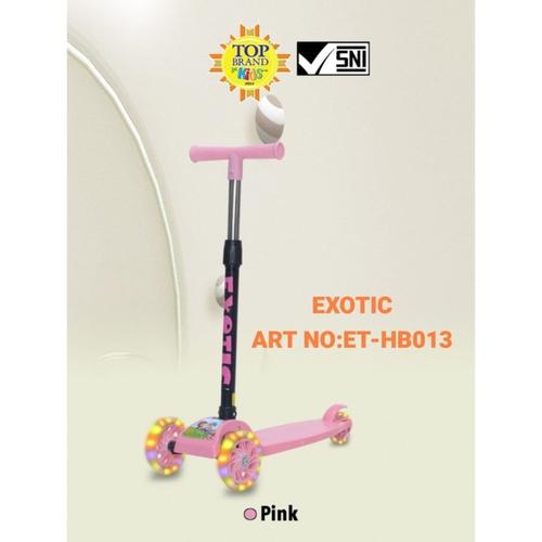 Jual mainan skuter anak EXOTIC ET-HB013 RODA KARET NYALA - Kab. Bekasi - Toto senli | Tokopedia