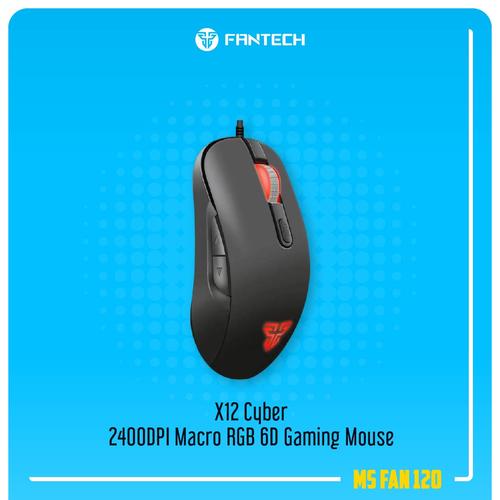 Jual Fantech X12 Cyber 2400DPI Macro RGB 6D AV AGO Sensor Gaming Mouse ...