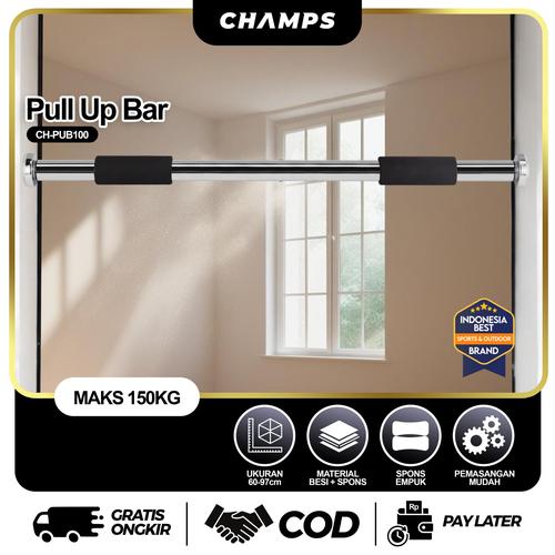 Promo Pull Up Bar Tiang Pull Up Olahraga Pintu Alat Fitness CH-PUB100 ...