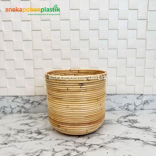 Jual Cover Pot Tanaman Anyaman Rotan Ulir Dekorasi Rumah - Jakarta ...